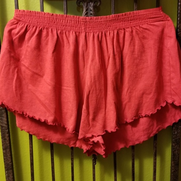 Brandy Melville | Tops | New Red Ross Shorts And Matching White Tank ...